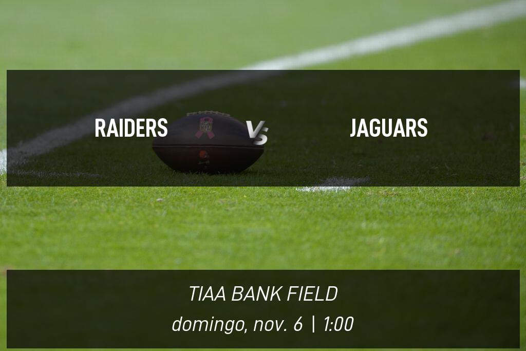 Las Vegas Raiders vs Jacksonville Jaguars Mejores apuestas y probabilidades | Semana 9 de la NFL ...