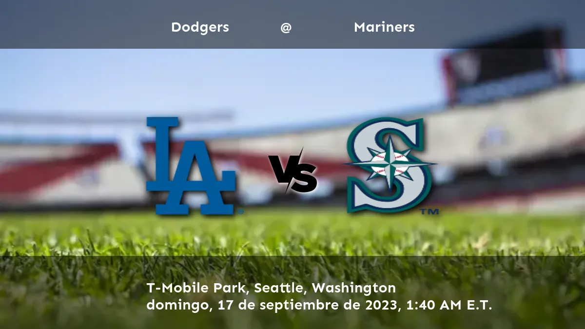 Mariners vs Dodgers Pronostico y Apuestas | 16 de septiembre del 2023